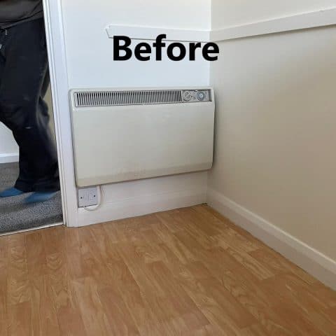 Aeroflow German Clay Core Heaters into a 2 bed Flat in Wimbledon ...